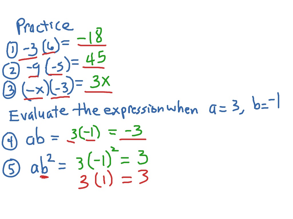 Pre-Algebra 3.5 Multiplying Integers | Math | ShowMe