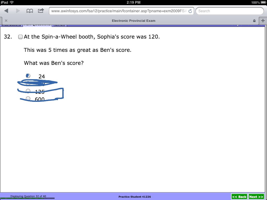 FSA 32 | Math | ShowMe
