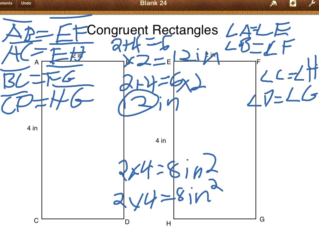 Congruent Rectangles Wade | Math | ShowMe