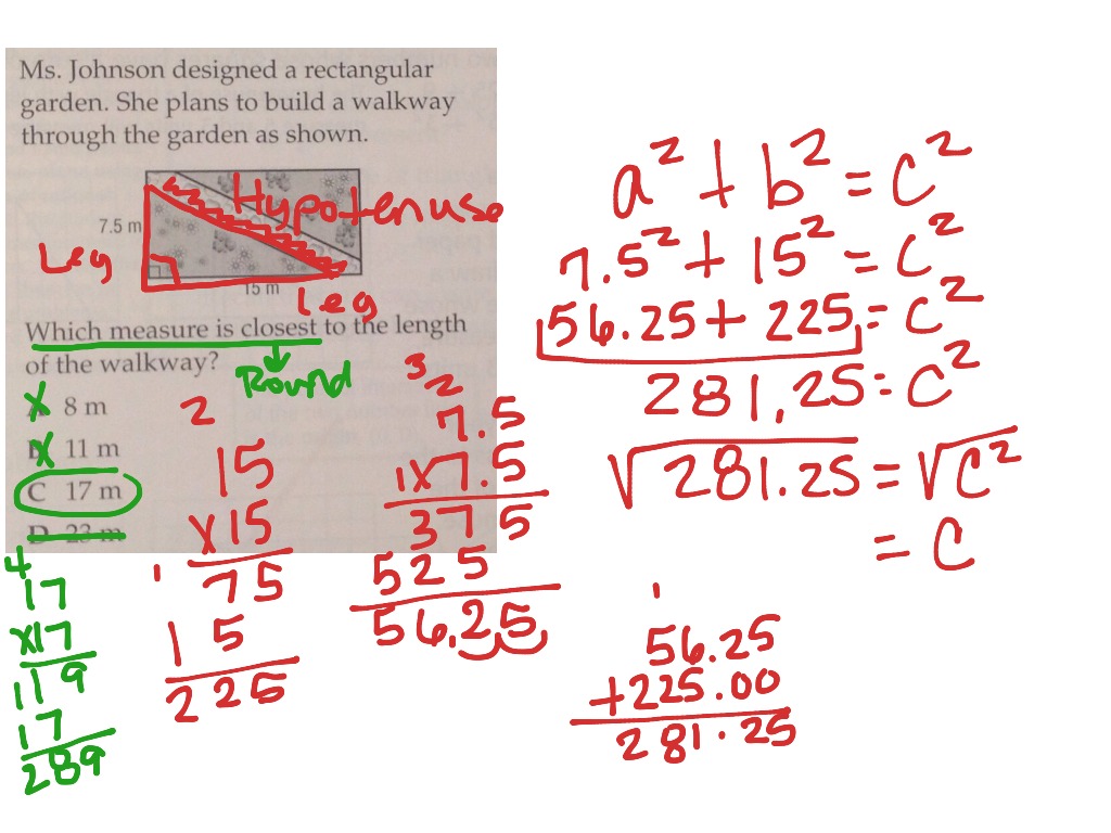 Pythagorean Theorem - Hypotenuse | Math, geometry | ShowMe