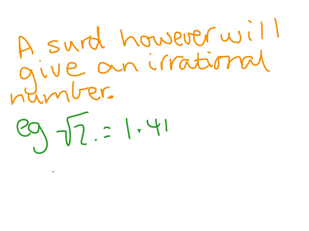 What is a surd? | Math | ShowMe