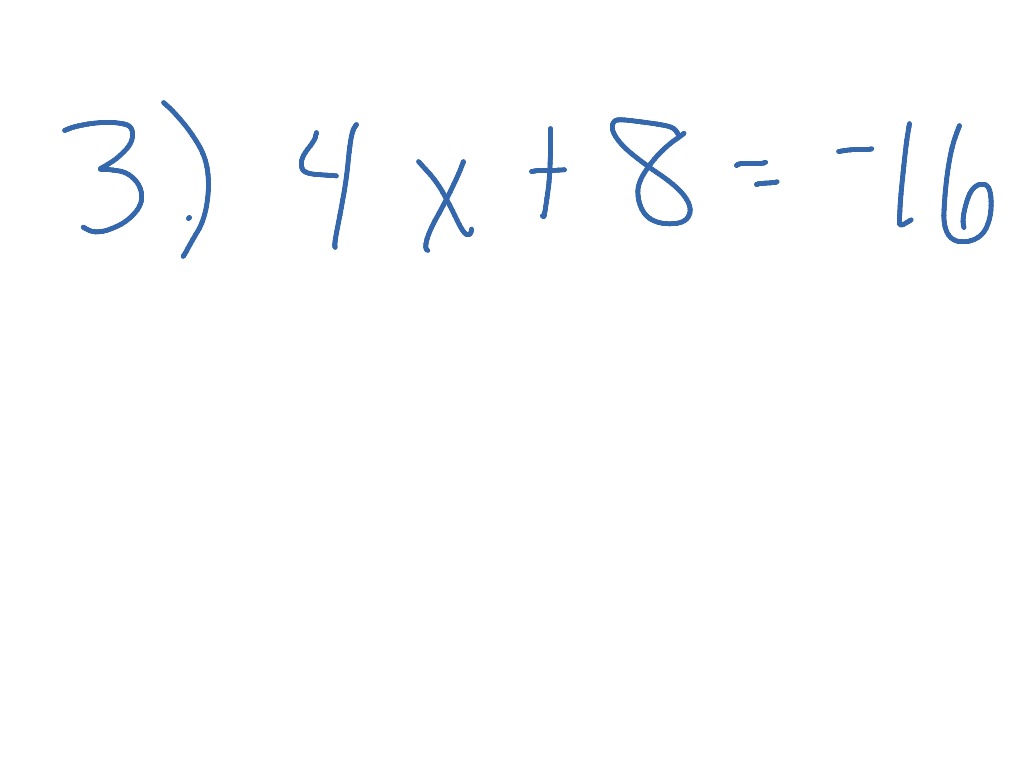 Two step eq practice lesson | Math, Algebra, solving-equations | ShowMe