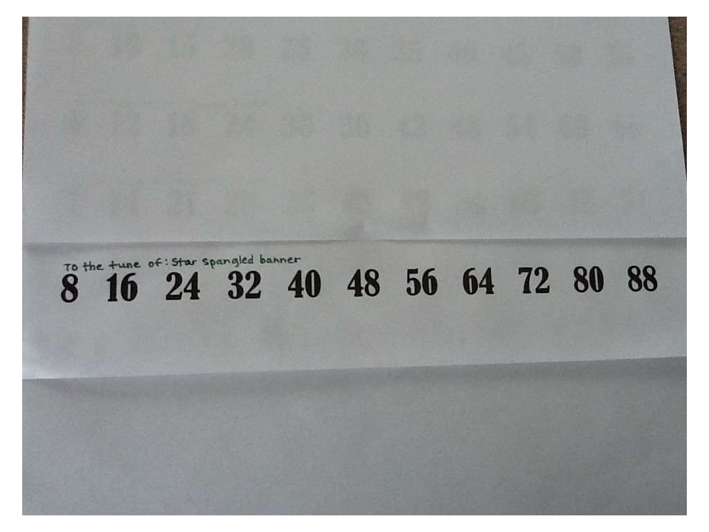 8s count bys song | Math, Elementary Math | ShowMe