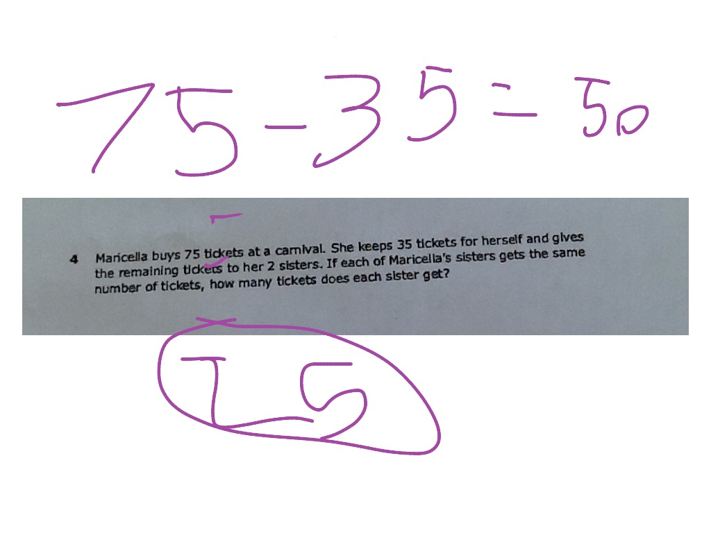 Tickets | Math, Elementary Math | ShowMe