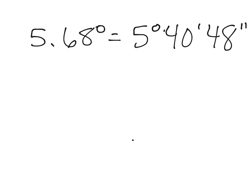Arcseconds | Math | ShowMe