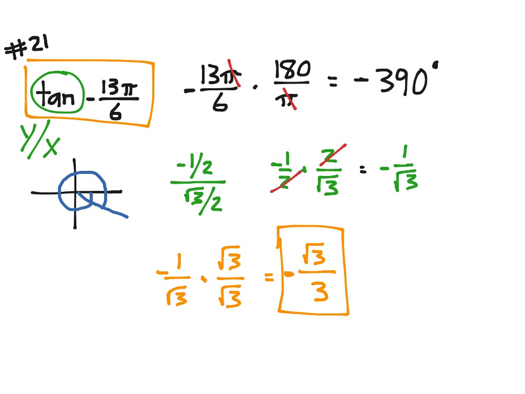 Exact Trig. Values | Math, Trigonometry | ShowMe