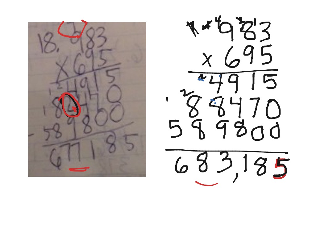 Multiply 3 by 3 | Math, Arithmetic, multiplication | ShowMe