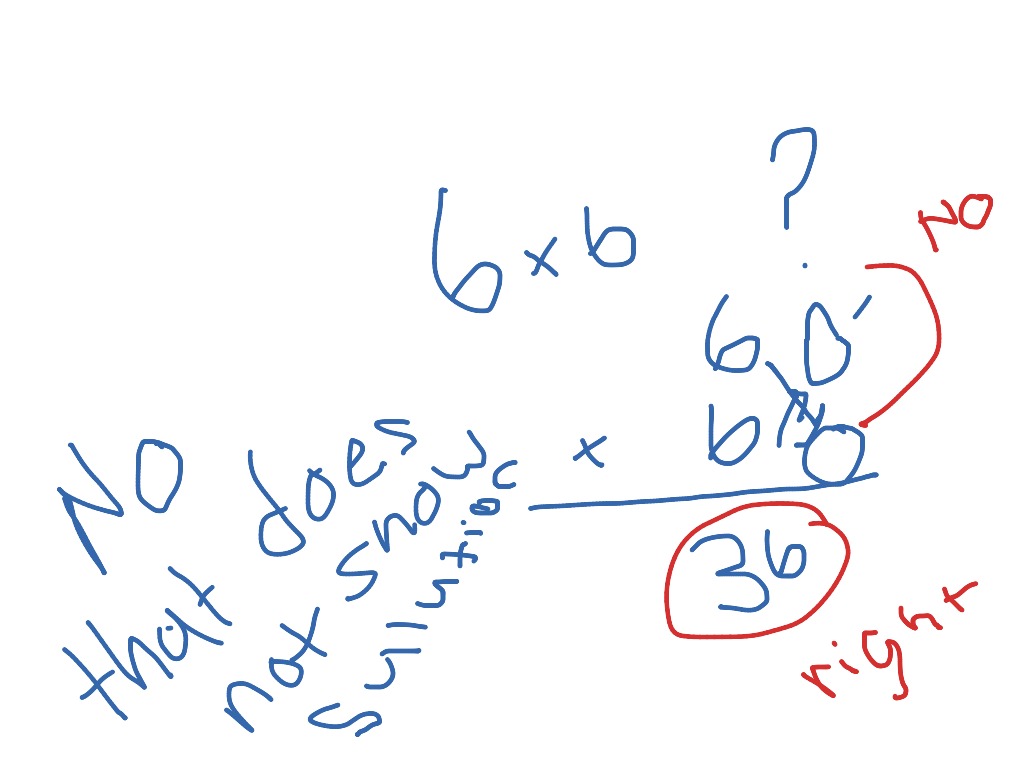 Math to do 6x6 | Math, Reguler Math, Elementary Math, 3rd grade | ShowMe