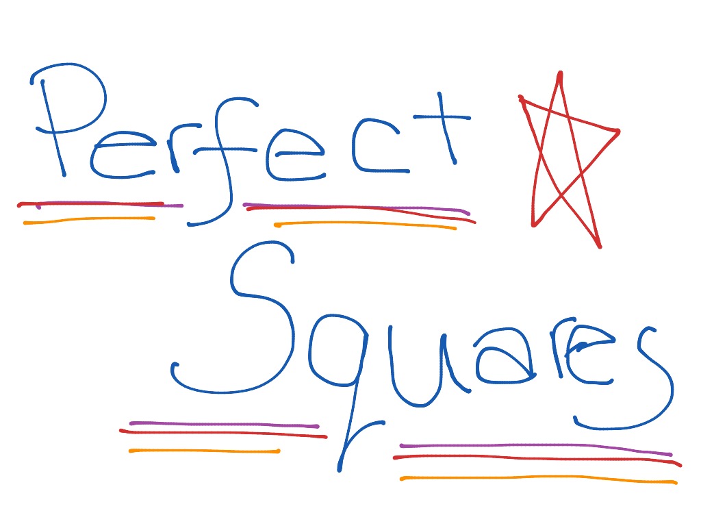 Perfect squares | Math, Middle School Math | ShowMe