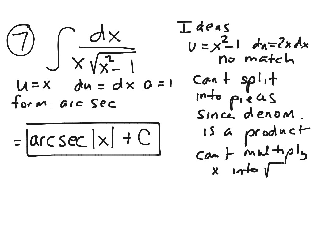 Integration tips and tricks | Math | ShowMe