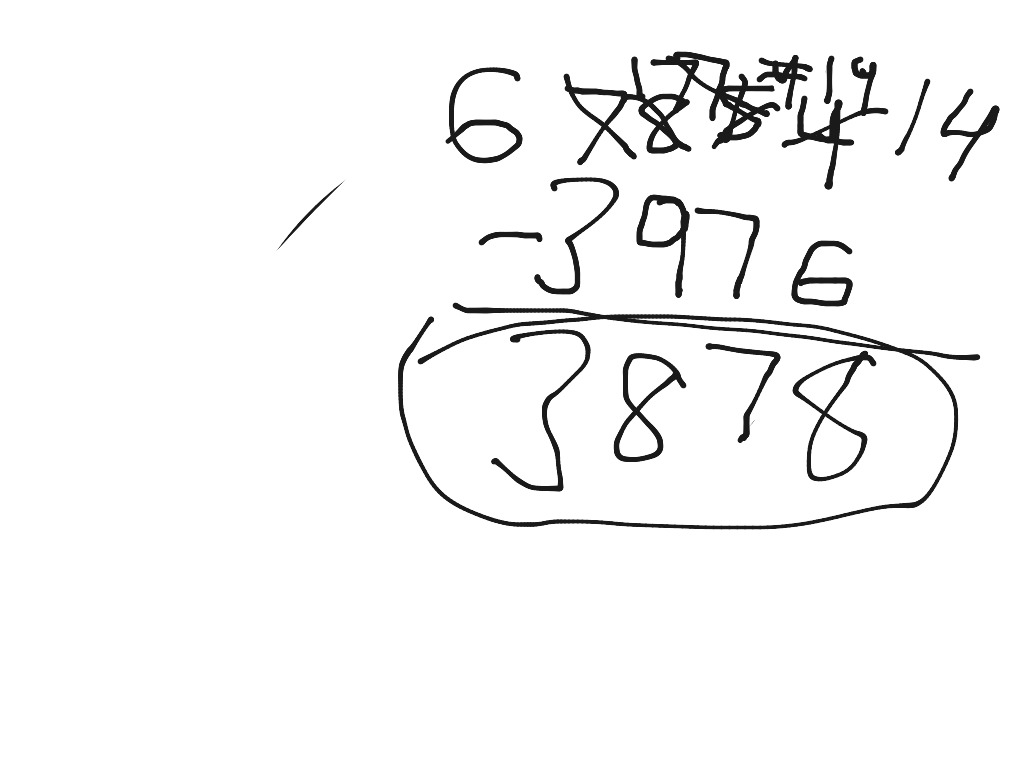 Difficult Subtraction | Math, Elementary Math, 3rd grade | ShowMe