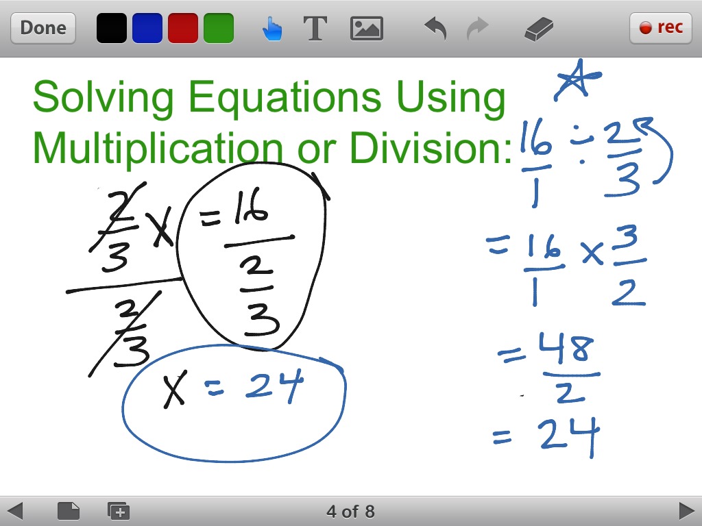 Solving Equations By Balancing 1 | Math | ShowMe