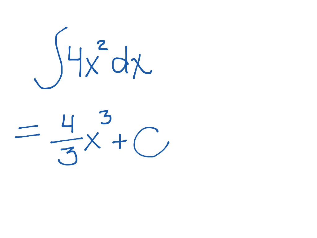Integration example | Math | ShowMe
