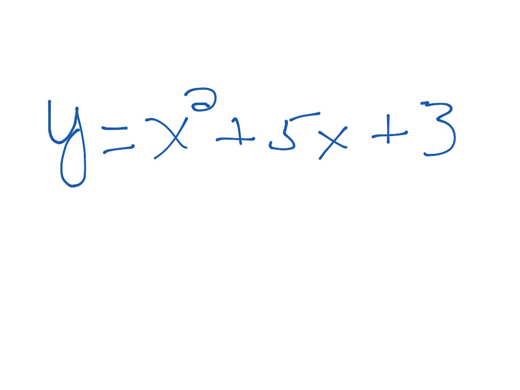 Quadratic | Math | ShowMe