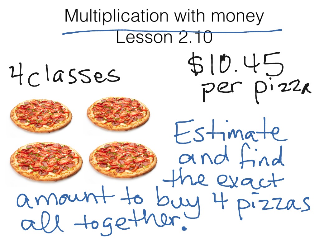 Multiplication with money | Math, Elementary Math | ShowMe