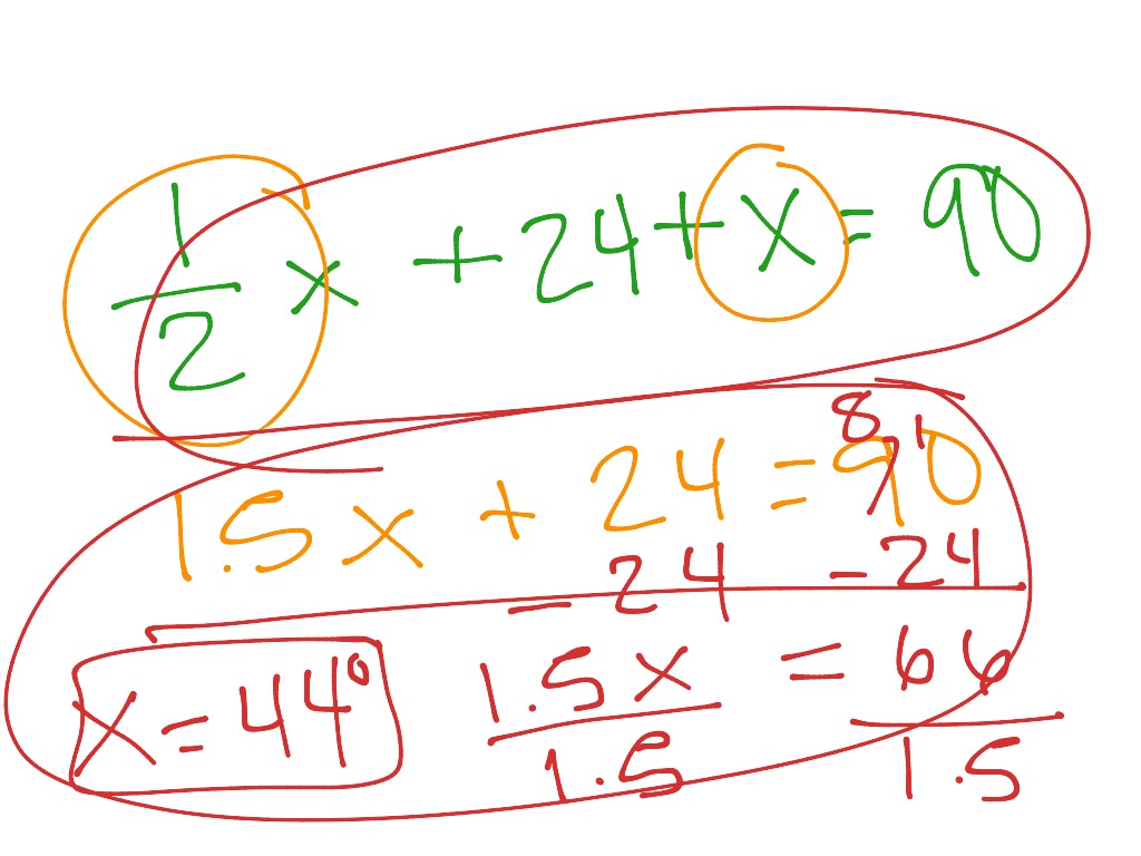 Angle relationships word problems | Math | ShowMe