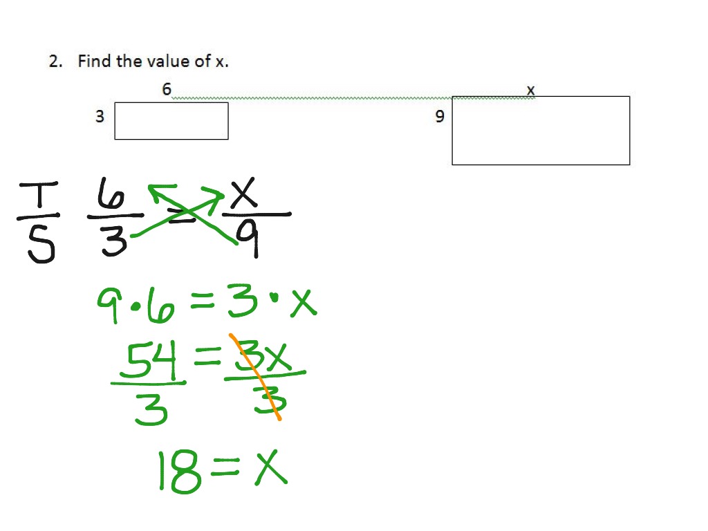 Similar figures and missing lengths | Math | ShowMe