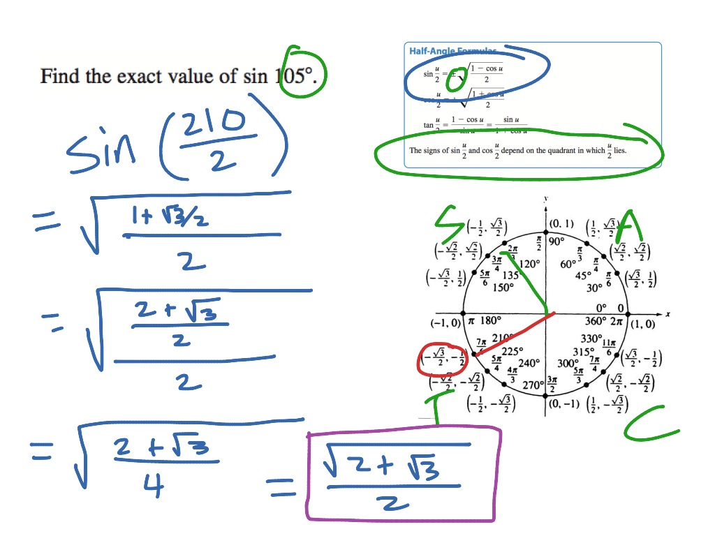 Precalculus: 6.5a example 4 | Math, Trigonometry | ShowMe