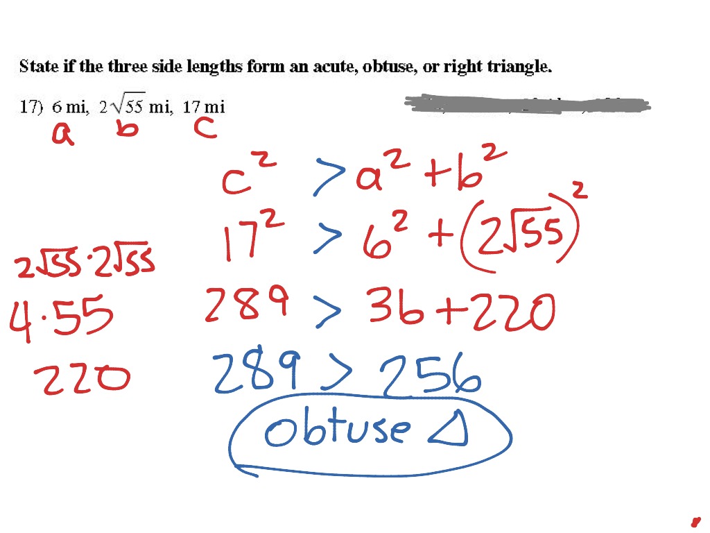 #15, 16, 17 Pythagorean theorem & it's converse | Math, Algebra | ShowMe