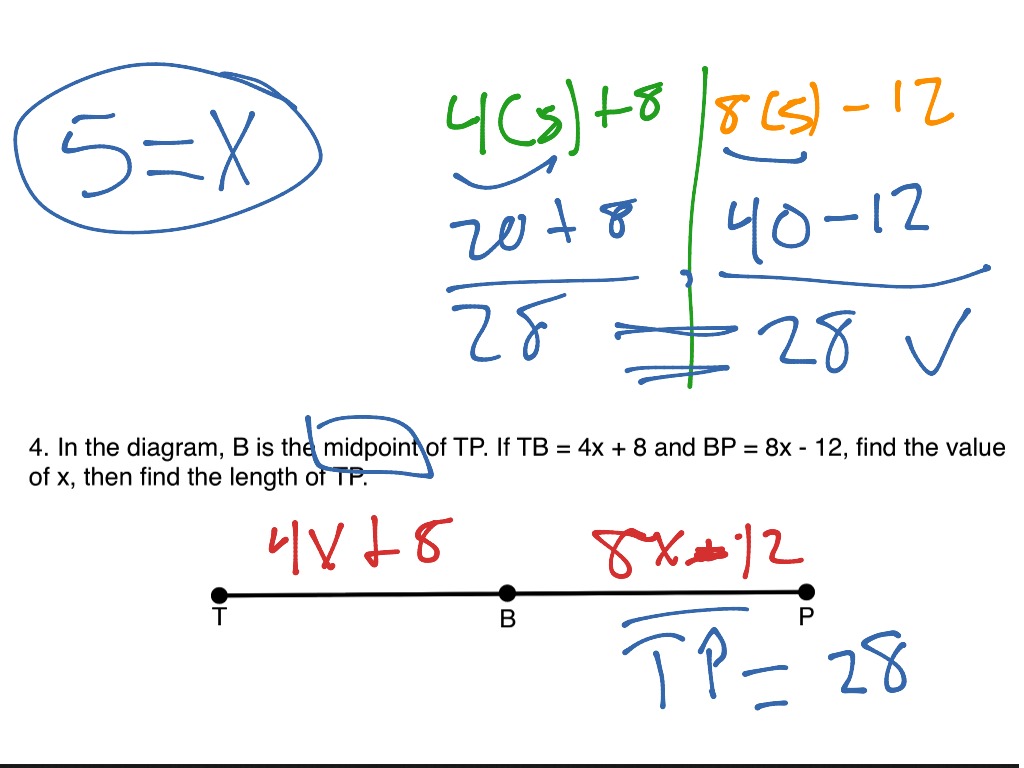 Solving for the length of a line | Math | ShowMe