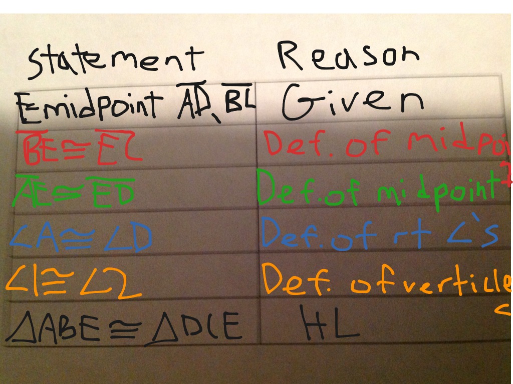 HL proof | Math, geometry | ShowMe