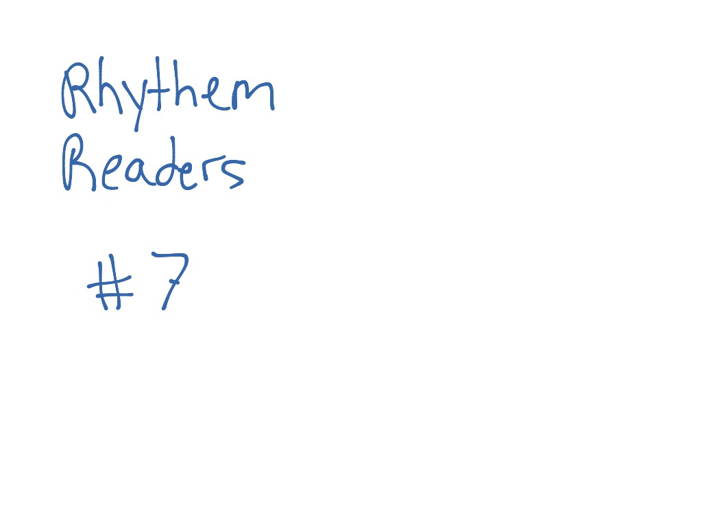 Rhythm readers #7 | Music | ShowMe