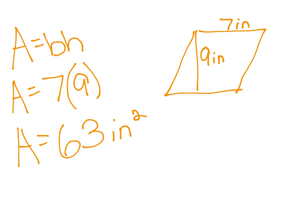 Yellow parallelogram | Math | ShowMe