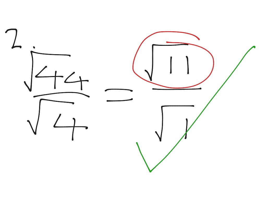 Surd division. | Math, Surds | ShowMe
