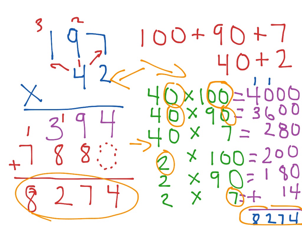 Multiplying 3 digit and 2 digit numbers | Math | ShowMe