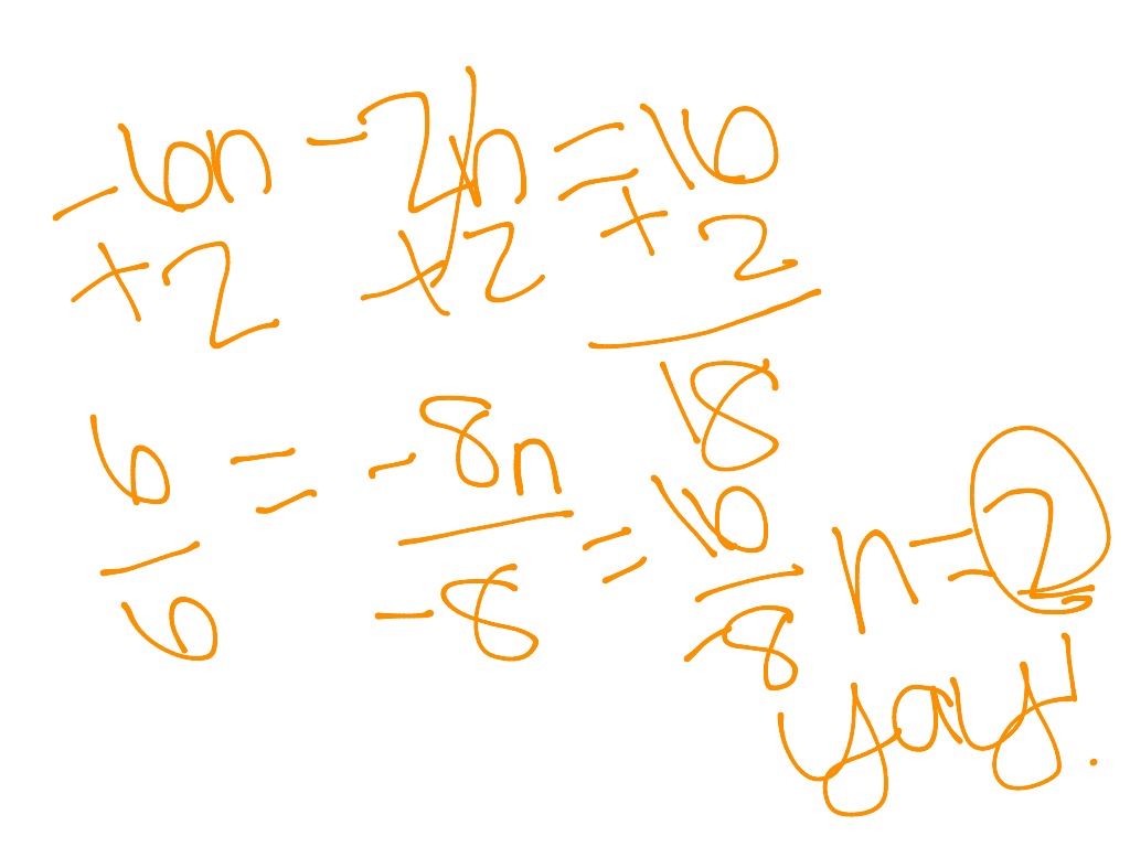 Yay | Math, solving-equations, 8th Grade Math | ShowMe