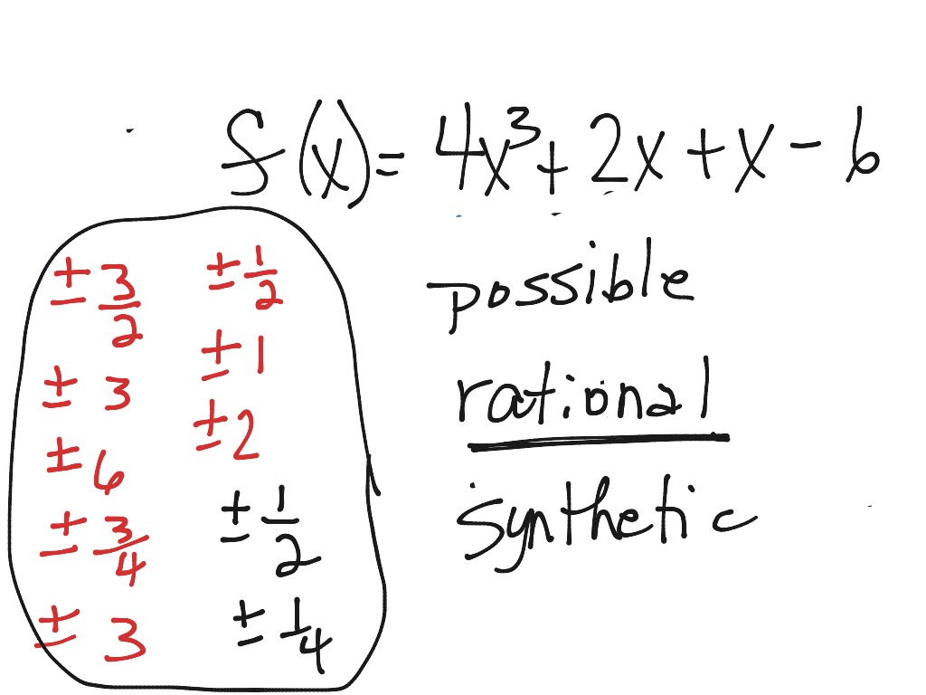 Rational roots | Math, Algebra | ShowMe
