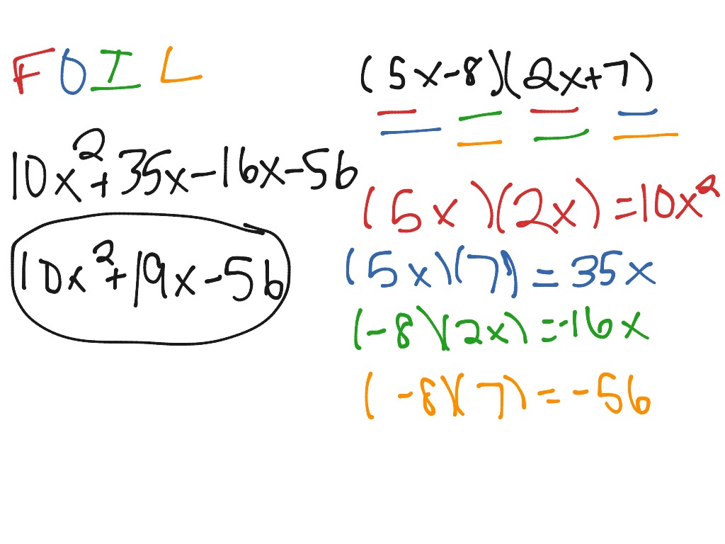 Multiplying polynomials | Math | ShowMe