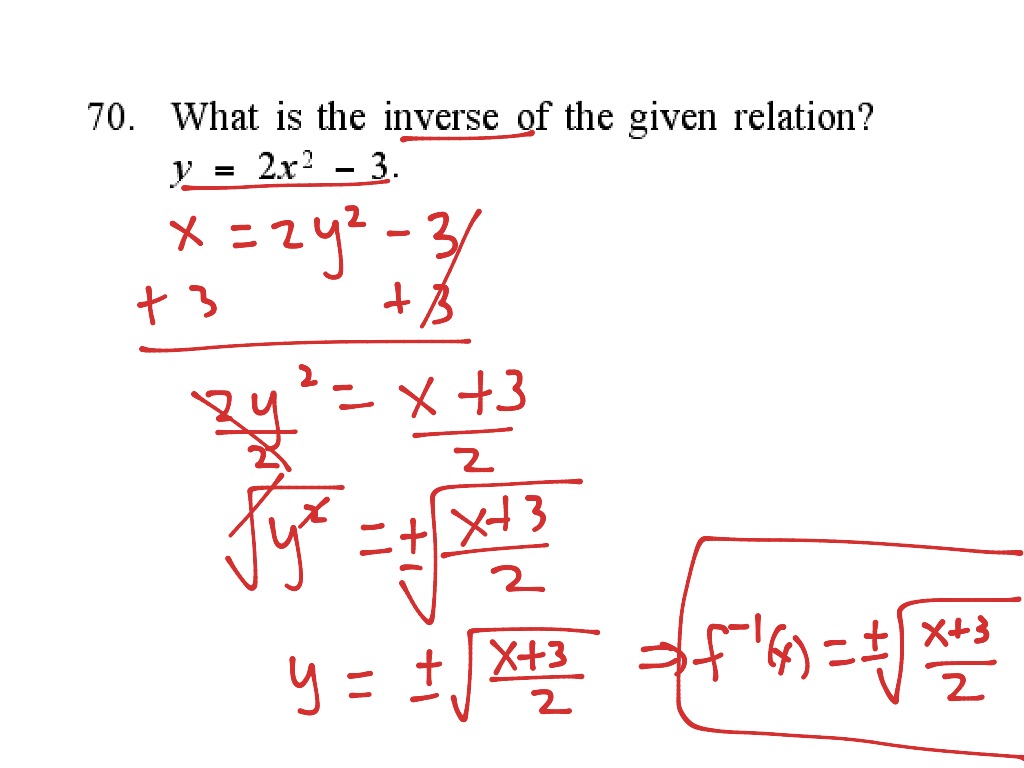 IM3SPFNRV#70 | Math, Algebra 2 | ShowMe