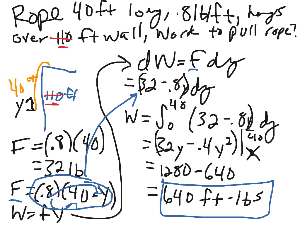 Calc, Work Problem 1 | ShowMe