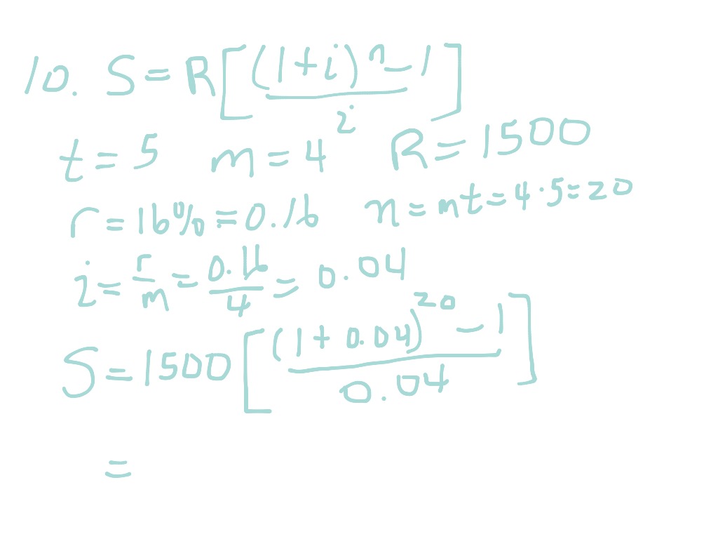 Mathematics of Finance Study Guide | Math | ShowMe