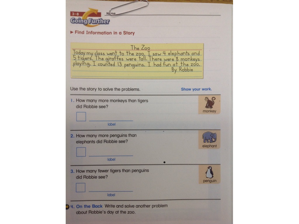 Problems with Extra Information | Math, Elementary Math, 2nd Grade Math ...