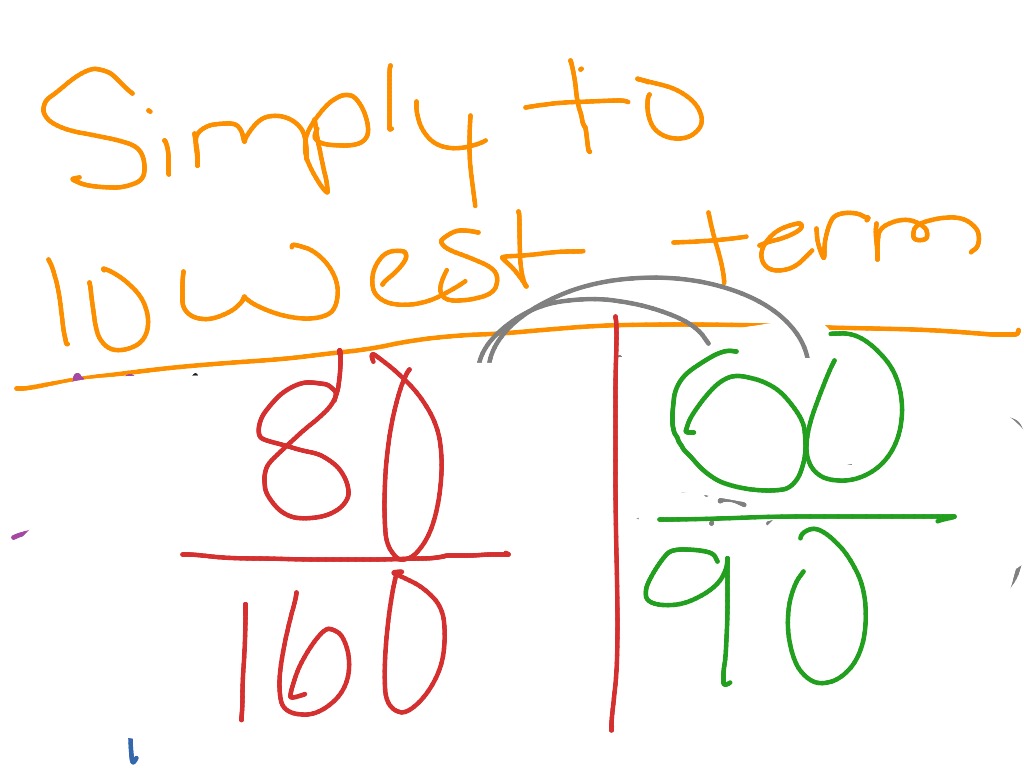 Simply fraction to lowest term | Math, Elementary Math, 5th grade math ...
