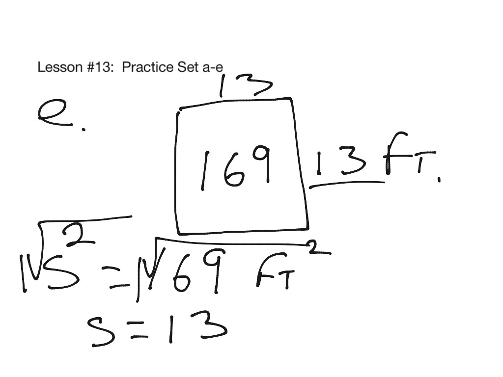 Algebra Lesson #13: Practice Set | Math, Algebra, Radicals | ShowMe