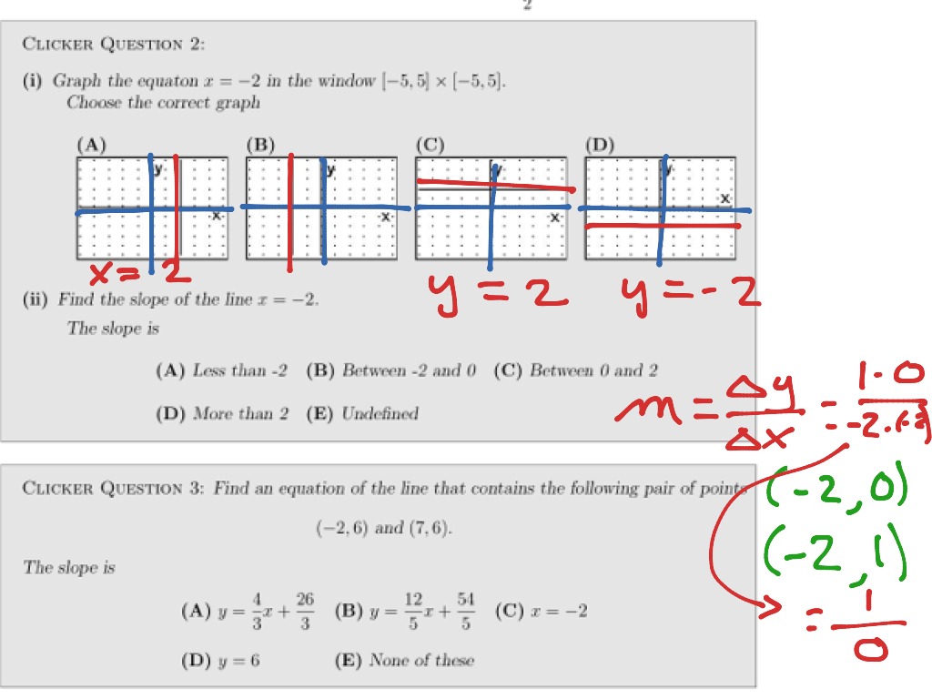 Clicker Question 2 | Math | ShowMe