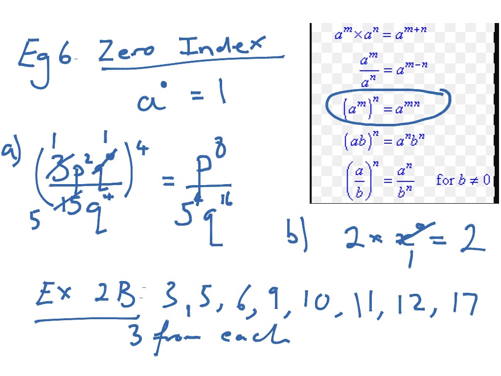 Index Laws | Math | ShowMe