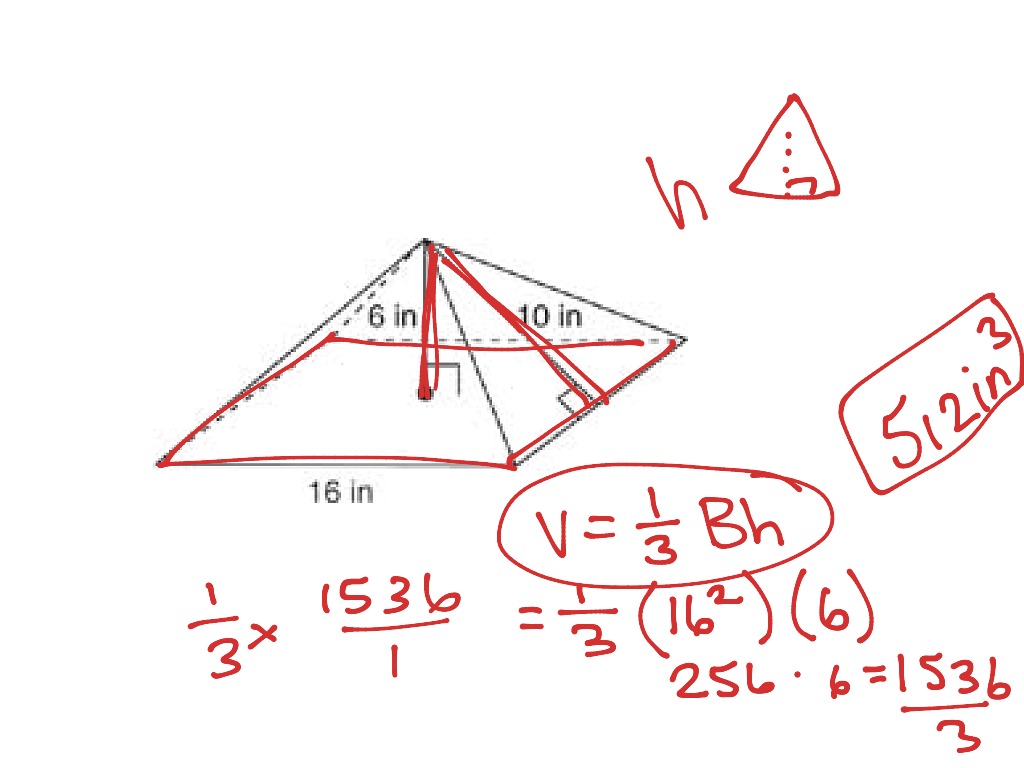 Volume of pyramids | Math | ShowMe