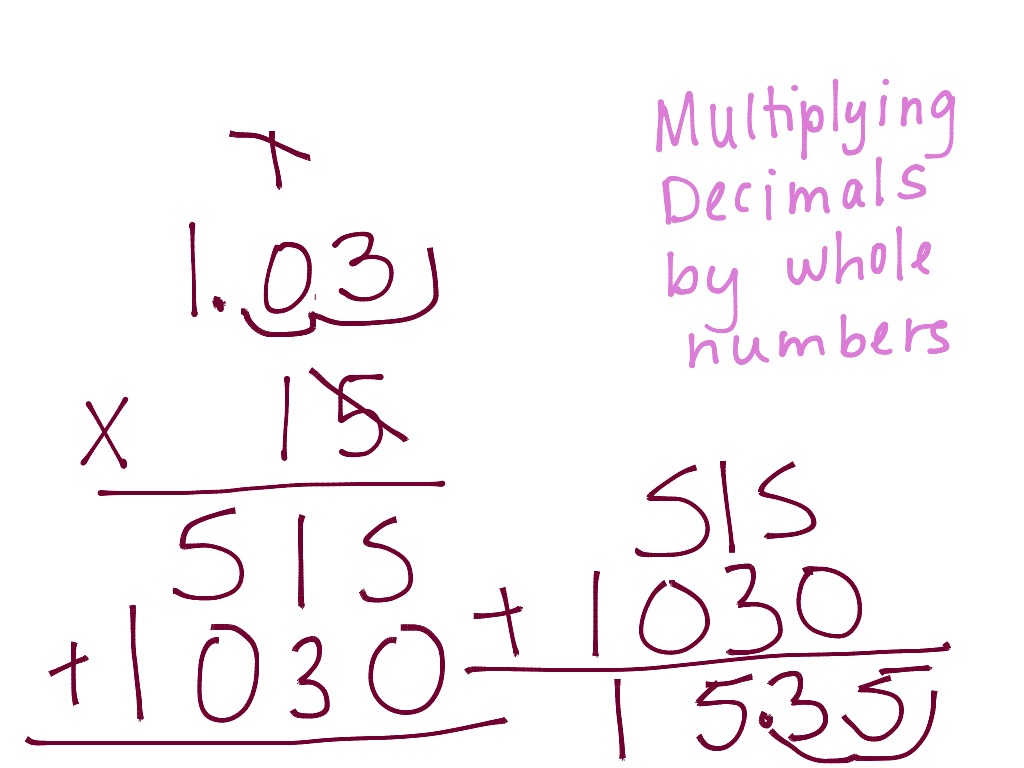 Multiply decimal by whole # | Math, Elementary Math, 5th grade math | ShowMe