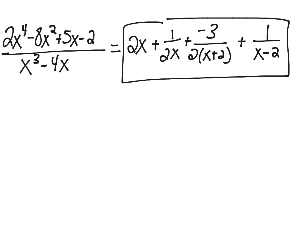 Partial Fraction - Distinct Linear Factors | Math, Algebra | ShowMe