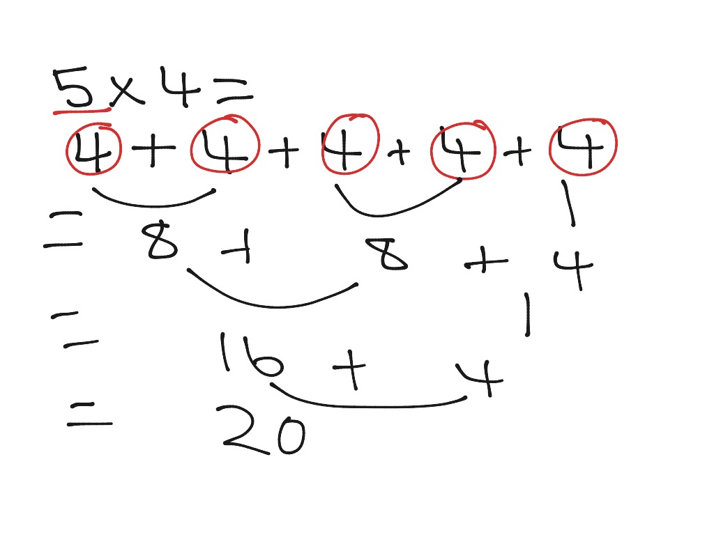 4x5 | Math, Elementary Math, 3rd grade, multiplication | ShowMe