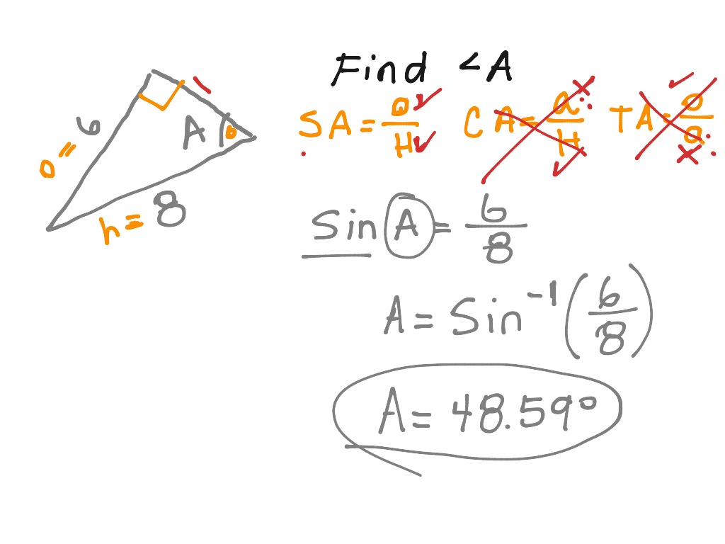 Phy1 04 Find Angle with 2 sides | Science, Physics, Kinematics | ShowMe