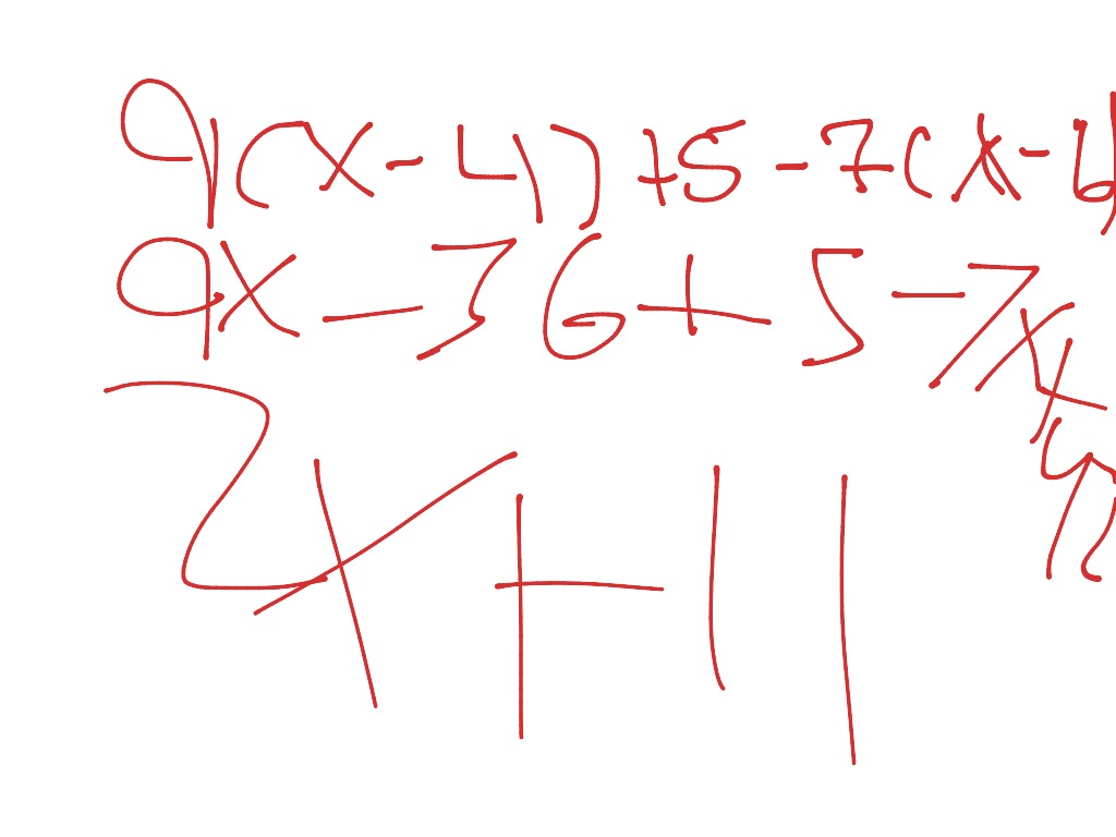 distrutive propery | Math, Algebra | ShowMe