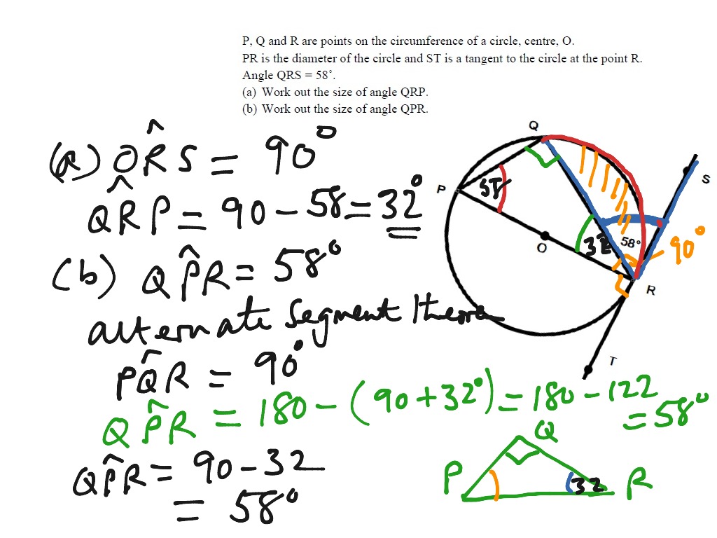Circle Theorems. Examination style Question 2 | Math, geometry, Circles ...