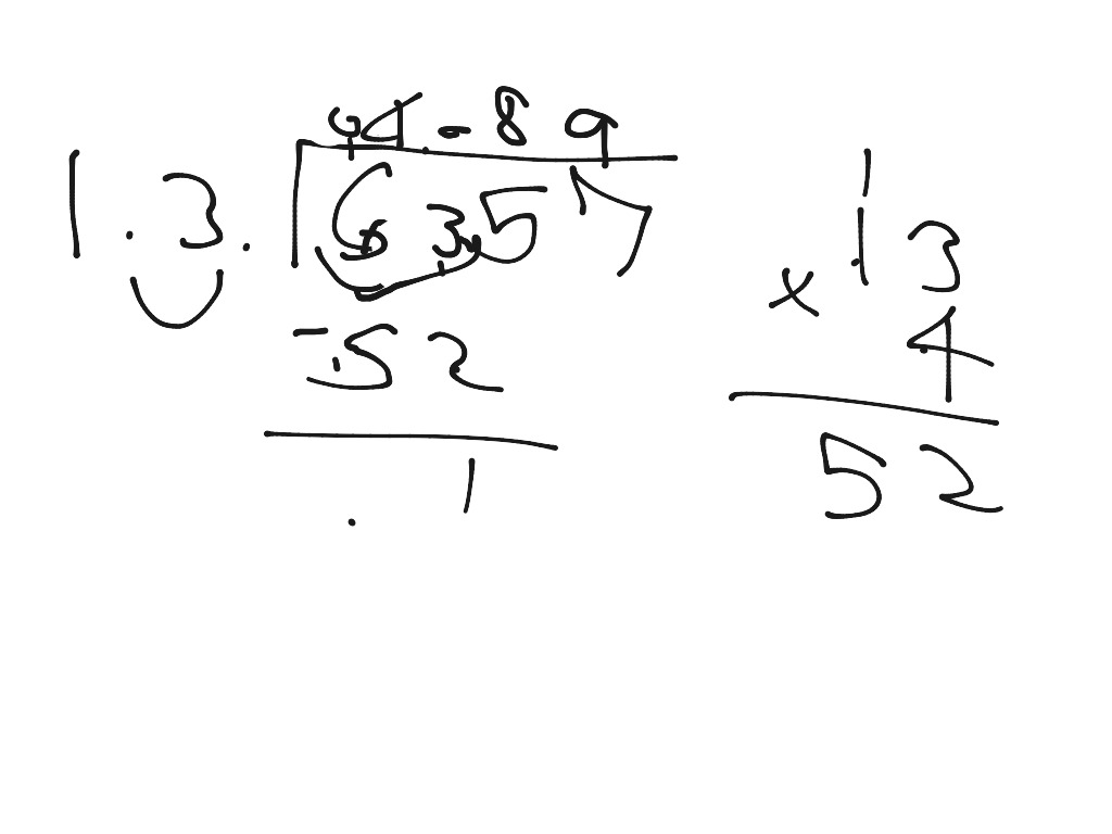 Yesha decimal division review | Math | ShowMe