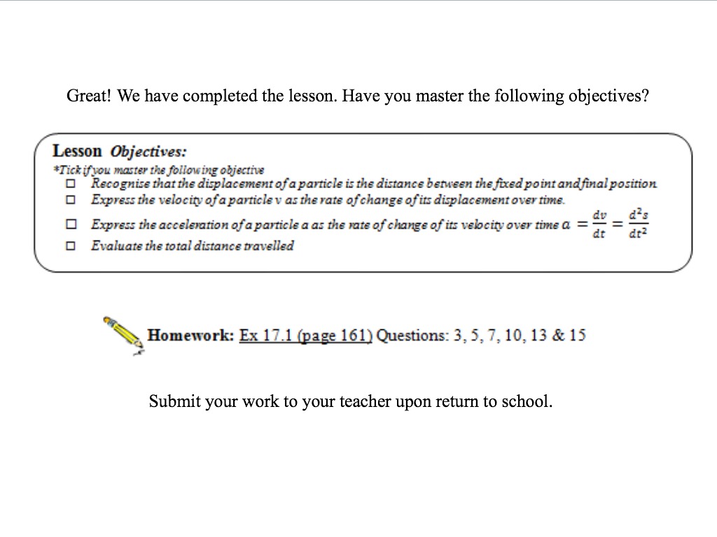 Application Of Differentiation To Kinematics Math Calculus Application Of Differentiation