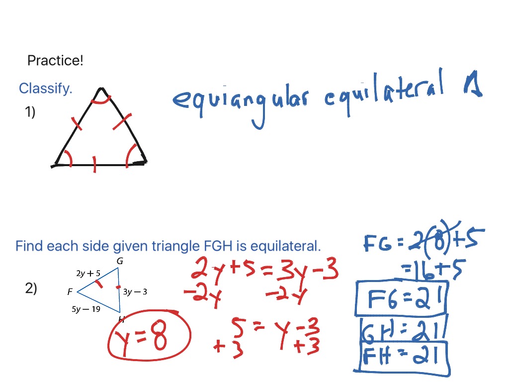 4.1 classifying triangles | Math | ShowMe